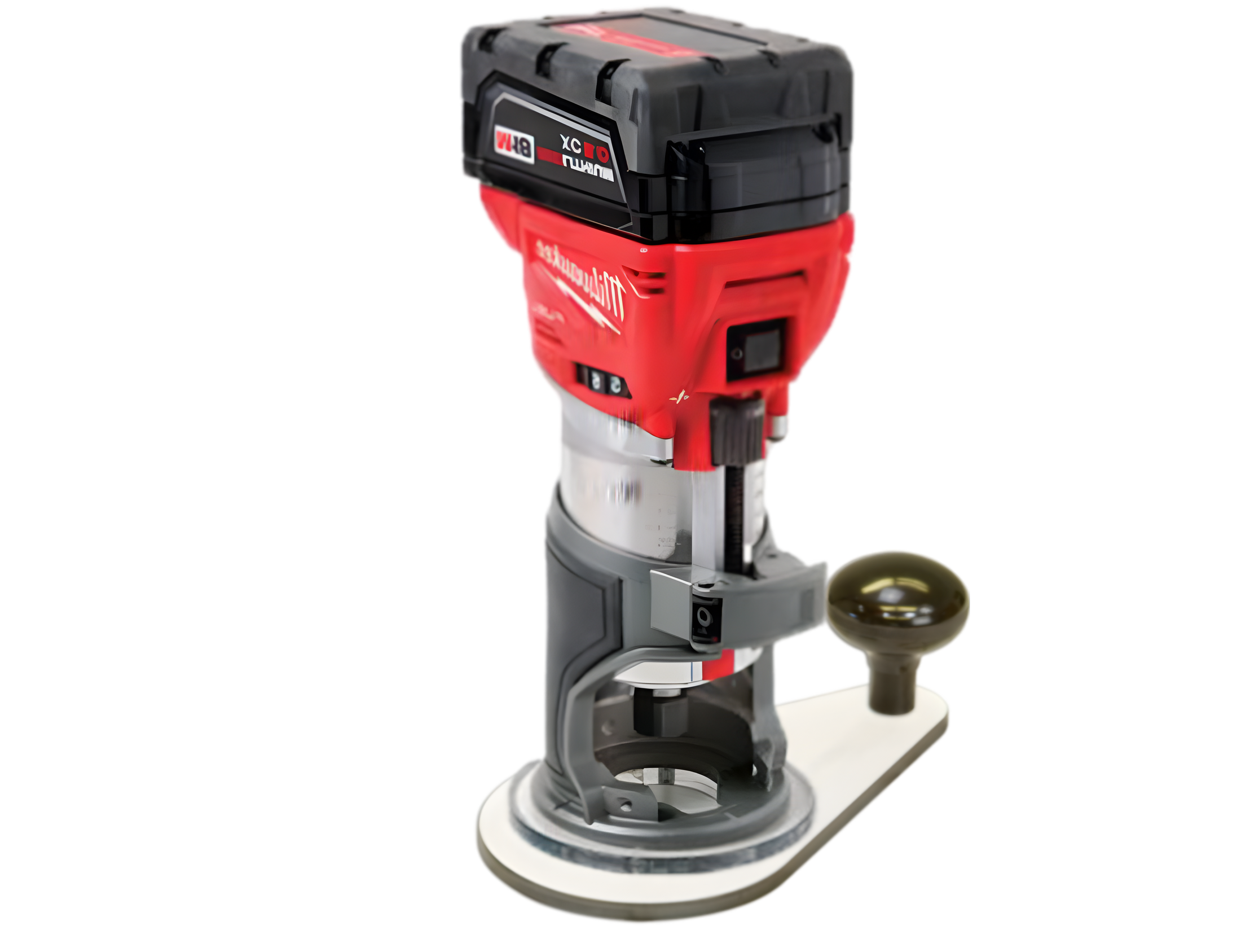 Offset Compact Router Plate, Solid Phenolic w/ Handle – Woodhaven