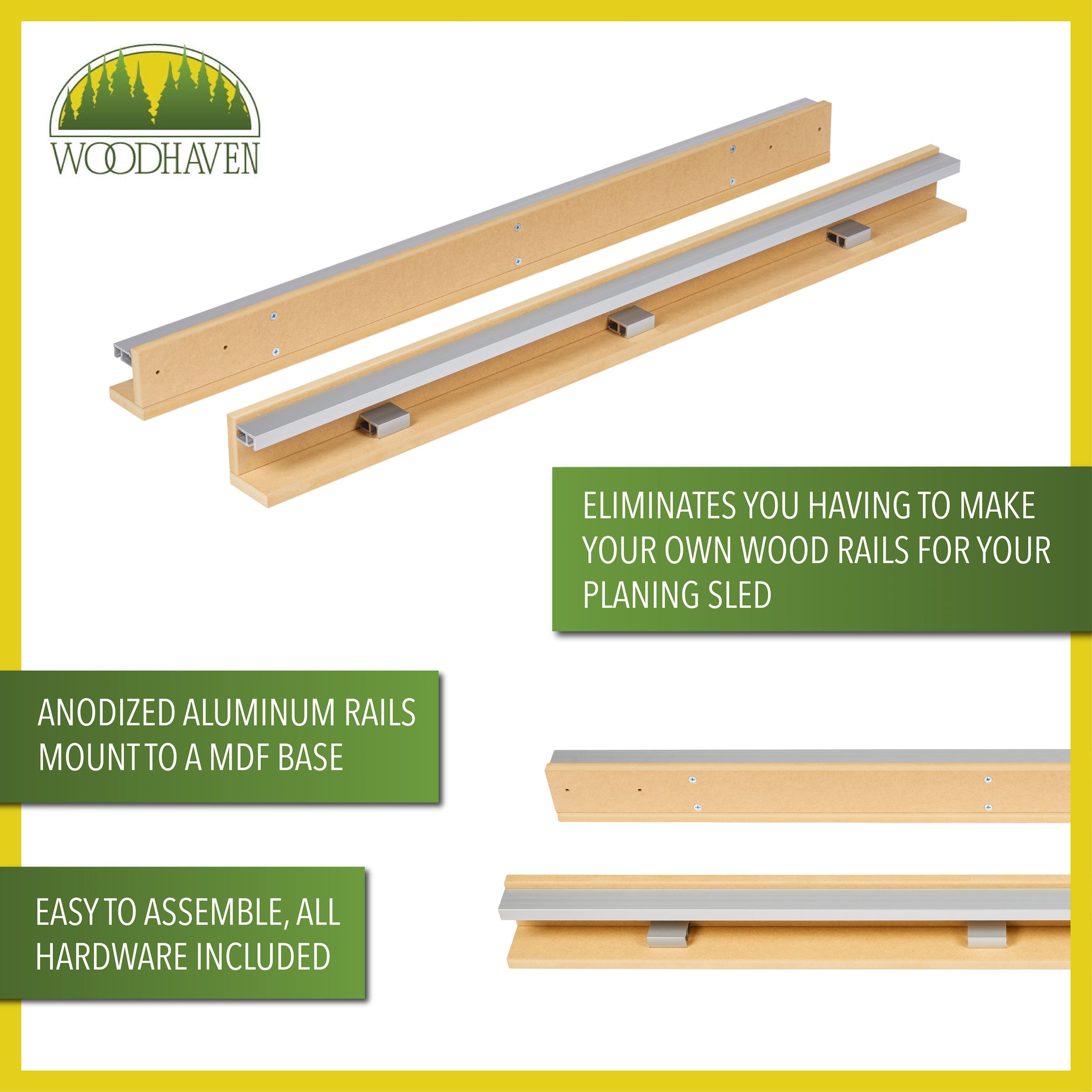 Rail Kit for Planing Sleds: Easy Setup and Use - Woodhaven